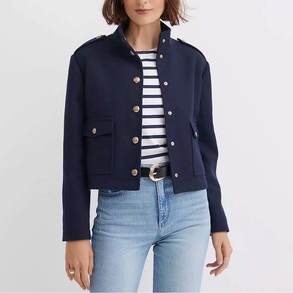LOFT | Jackets & Coats | Loft Navy Blue Cadet Jacket | Poshmark
